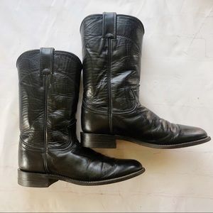 Justin Boots | Shoes | Justin Mens Leather Roper Boots 55 B | Poshmark